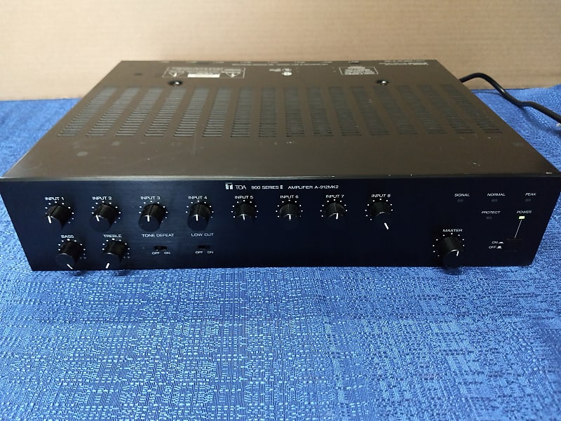TOA 900 Series II Amplifier A-912MK2 W/ 1 Bose Model 8 EQ. | Reverb