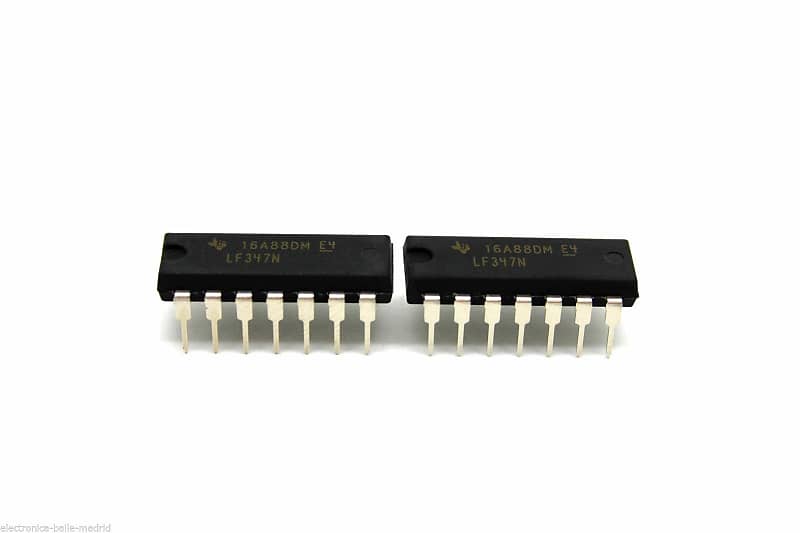 2x GENUINE TEXAS INSTRUMENTS LF347N WIDE BANDWIDTH OP-AMP | Reverb