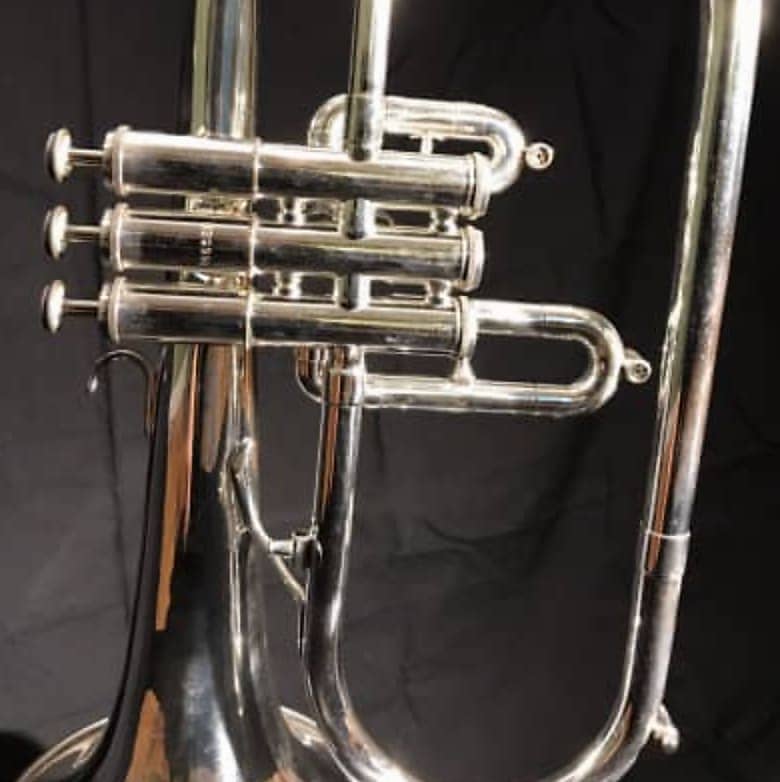 Getzen Eterna by Getzen flugelhorn 1980-81 - Silver | Reverb