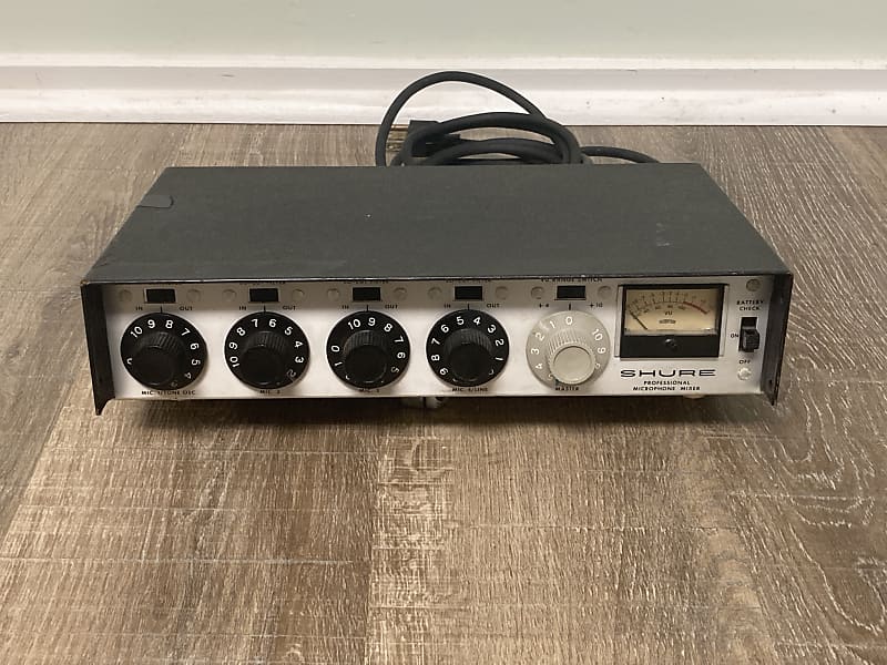 Vintage Shure M67 Professional Microphone Mixer with Manual | Reverb