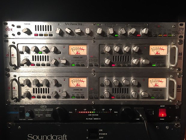 DBX 586 Dual Tube Preamp Silver | Reverb