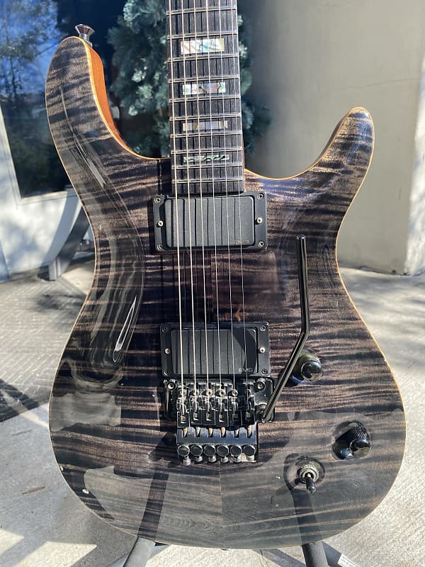 Carvin Kiesel CT6 2010s - Trans Black Flame Top | Reverb