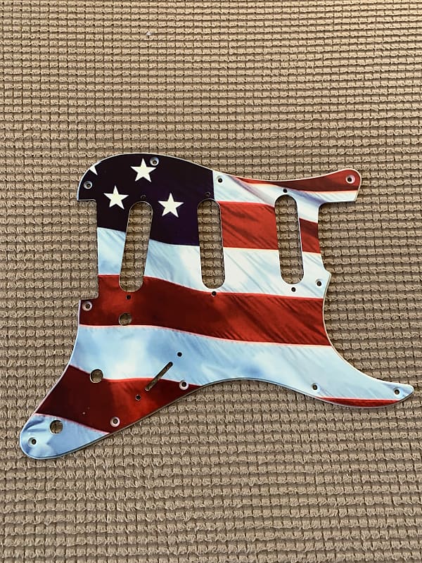 Strat-style American Flag Pickguard | Reverb
