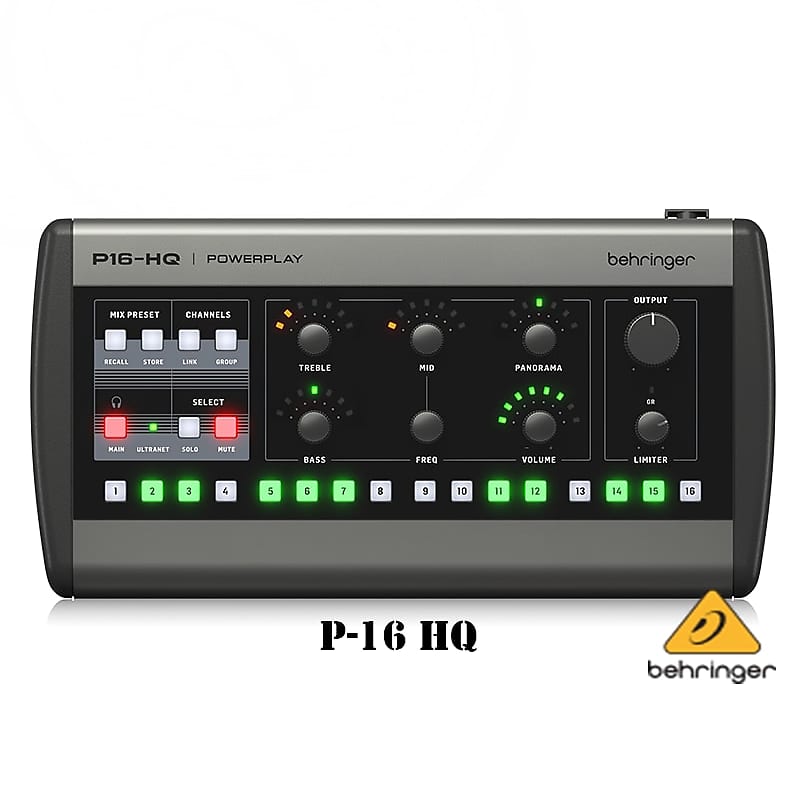 NEW! Behringer P16-HQ 16-Channel Personal Monitoring Mixer | Reverb
