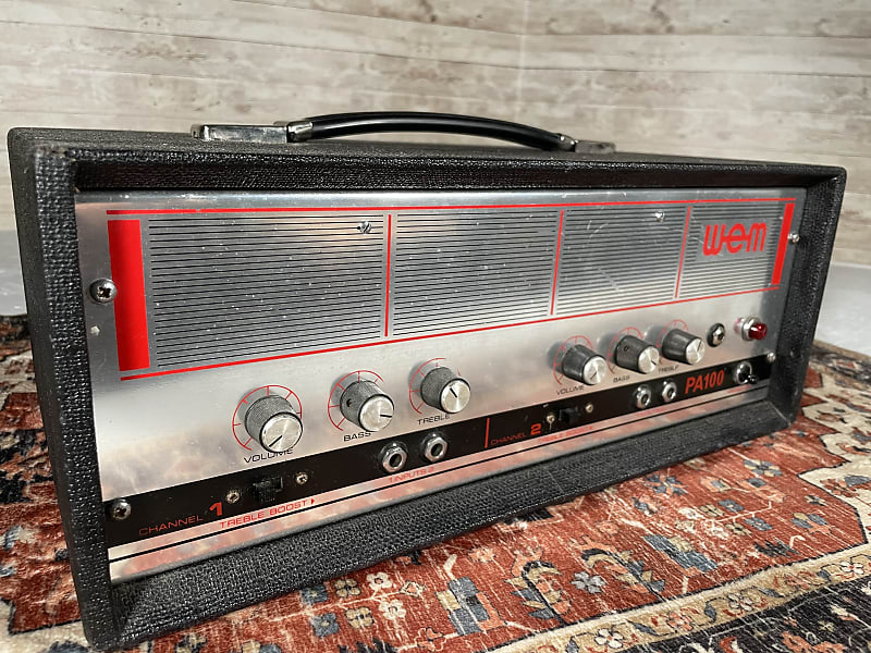 WEM PA100 Amp Head 1970'S - Fully Serviced - 120v Operation | Reverb