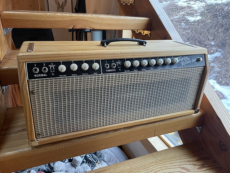 Fender Twin Reverb 1972 - Blonde Head Enclosure | Reverb