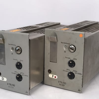 TAB V76/80 Tube Microphone Preamplifier (Pair) | Reverb UK