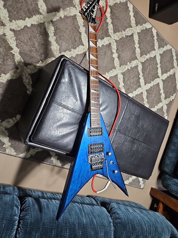 Jackson King V blue colbolt swirl japan King V 2003 ish - | Reverb
