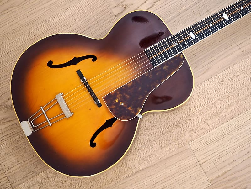 1930s Vega Vintage Archtop Acoustic Guitar Carved Top | Reverb