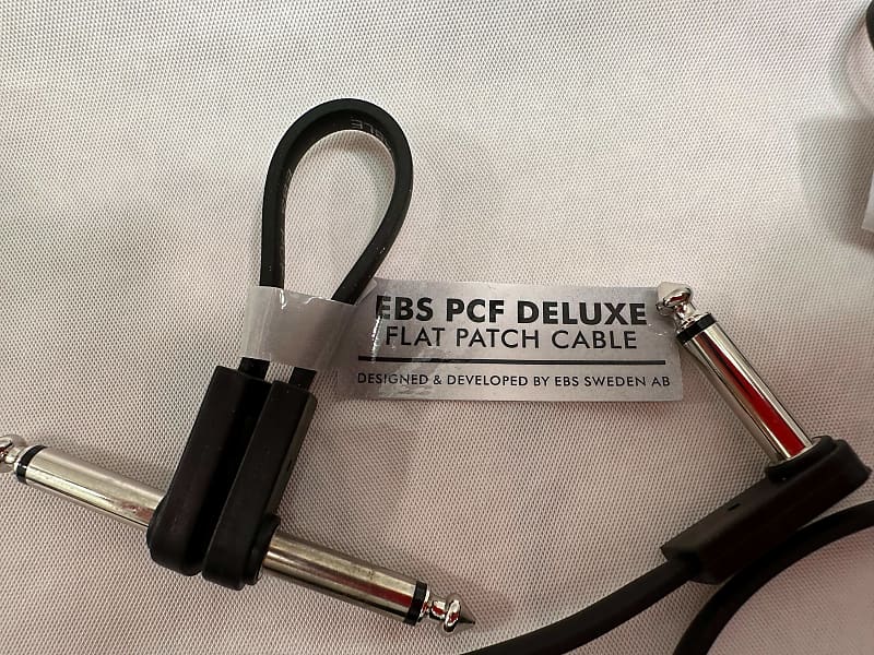 Set of 6 EBS PCF Deluxe Flat Pedal Patch Cables with 1/4" | Reverb