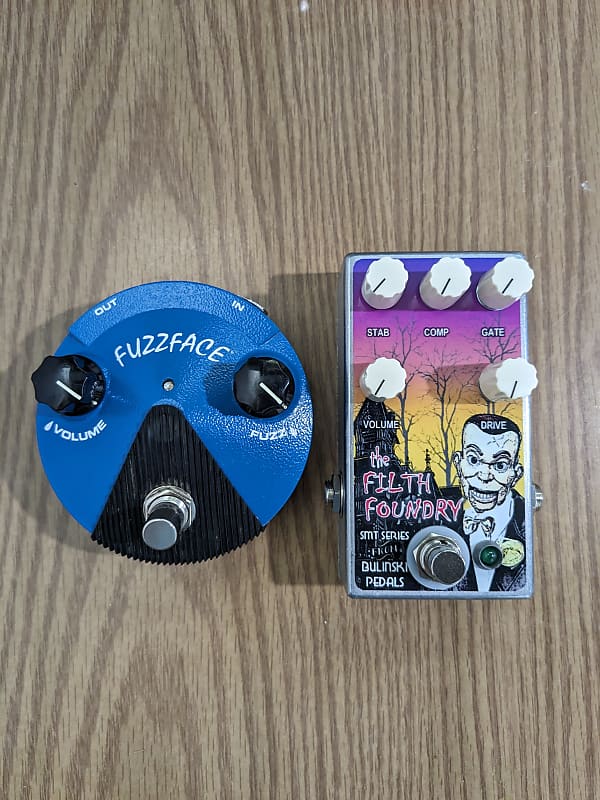 Dunlop FFM1 Silicon Fuzz Face Mini & Bulinski Filth Foundry | Reverb