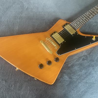 Marvin jester strat style korina , highly flamed and figured | Reverb