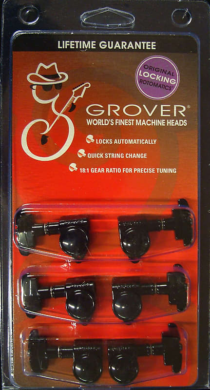 Grover 509BC Roto-Grip Locking Rotomatic Tuning Machines 3 +3 | Reverb