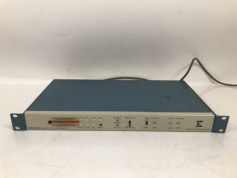 Sigma Electronics CSG-300 Color Sync Generator | Reverb