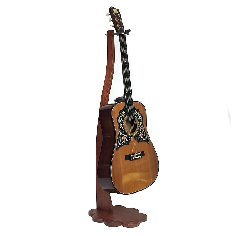 Dannan Wooden Upright Flower Base Guitar Stand - Brown | Reverb