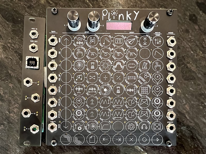 Plinky Rev2 + Eurorack-MIDI Expander | Reverb