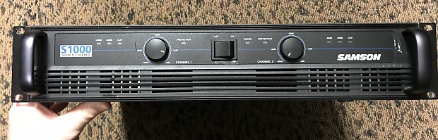 Samson S1000 (2 x 500) watt power amplifier 2U 1998 | Reverb