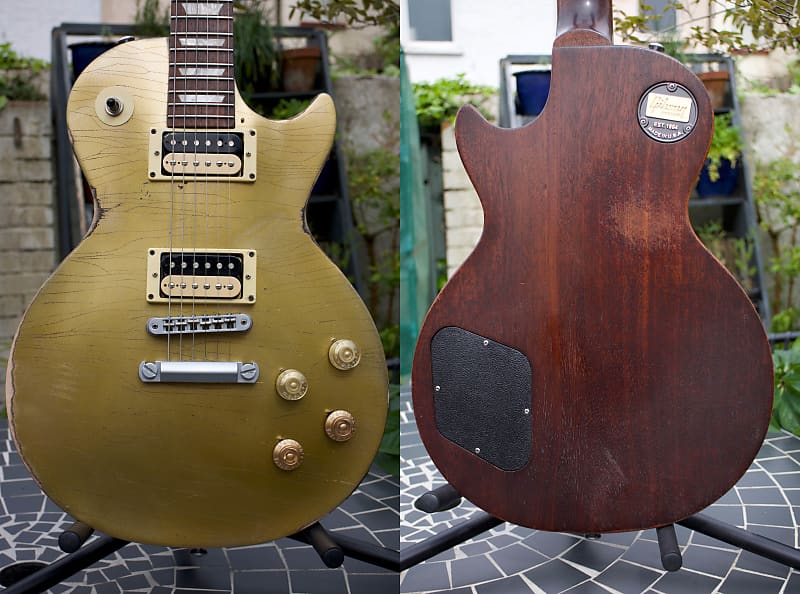 Gibson Les Paul Gold top with roadworn beautiful relic . | Reverb