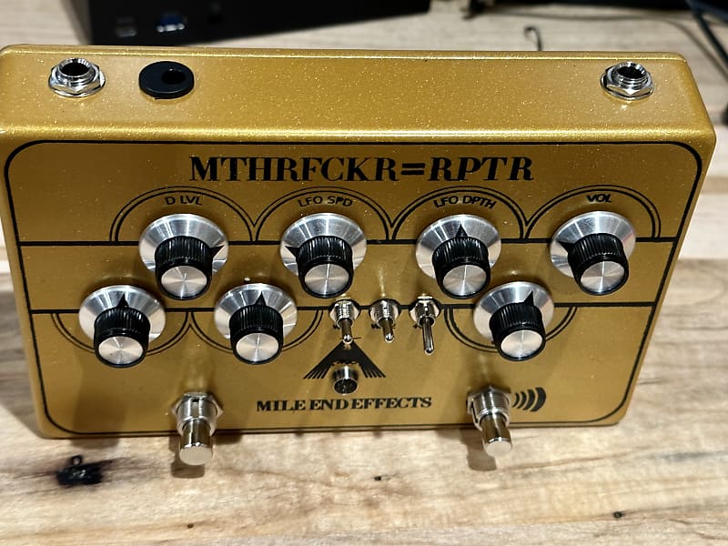Mile End Effects MTHRFCKR=RPTR 2023 - Limited Edition Gold | Reverb