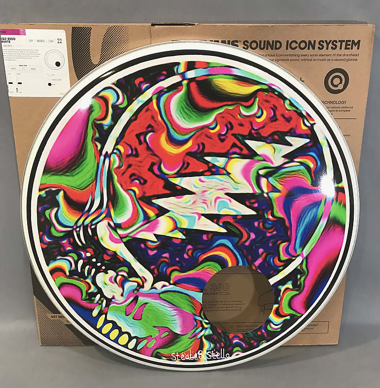 Evans Custom 22" Ported Bass Drum Head, Unique Design | Reverb