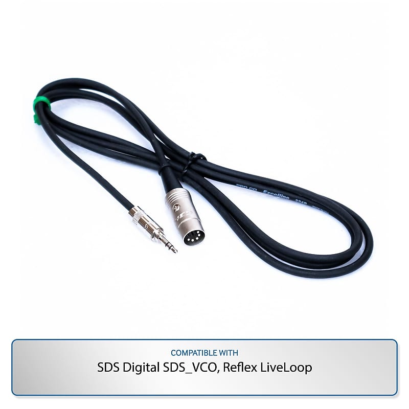 Rapco 6-Foot MIDI to 1/8" TRS Cable for SDS Digital SDS_VCO, | Reverb