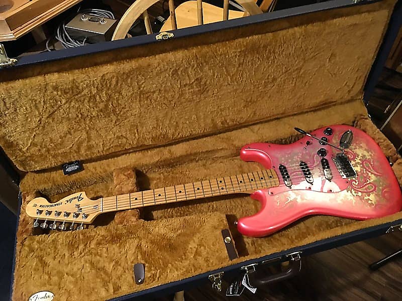 Fender Paisley Stratocaster MIJ 1987 - Pink paisley | Reverb