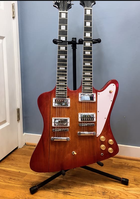Custom Double Neck Guitar Stand Black | Reverb Canada