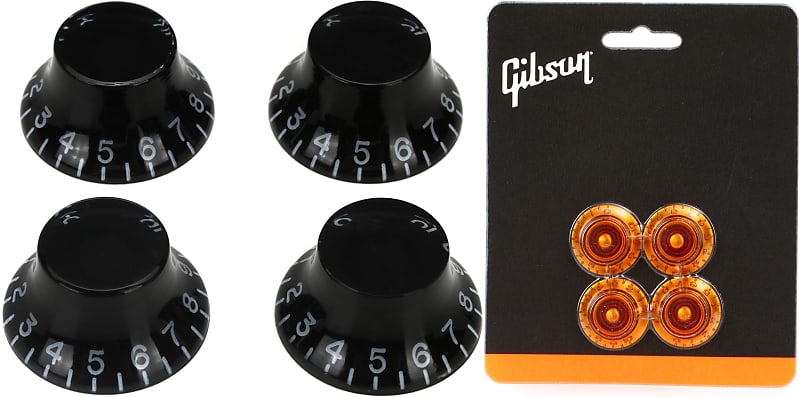 Gibson Accessories Top Hat Knobs - Black Bundle with Gibson | Reverb