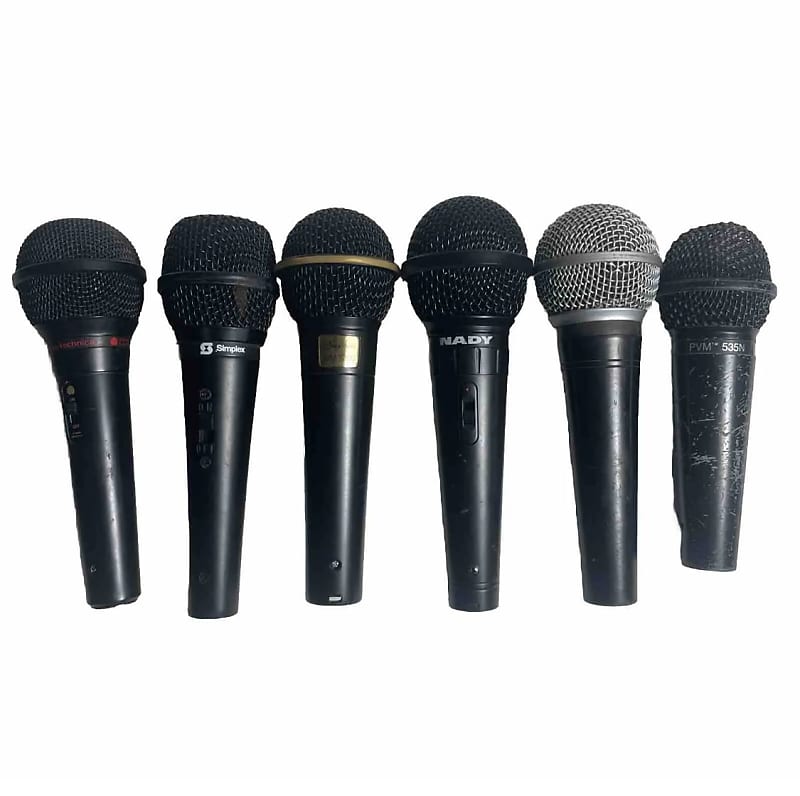 *TESTED* Lot Of 6 Dynamic Microphones Various Brands - Mic | Reverb