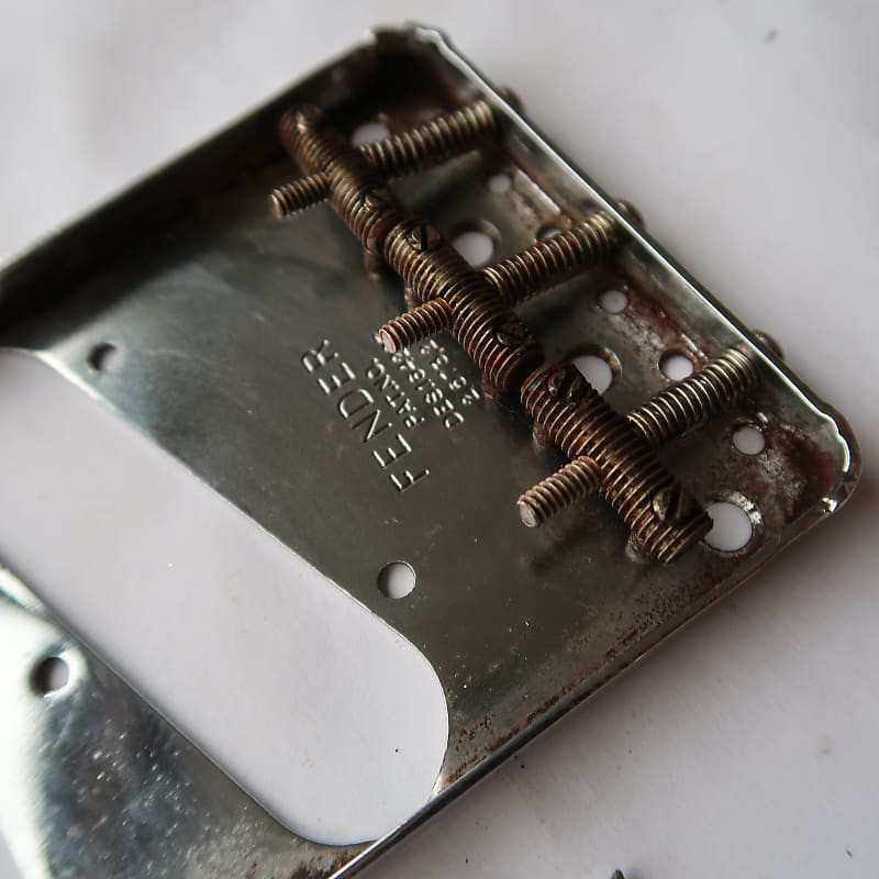 Left Handed Fender Telecaster Bridge PAT.PEND. Tele / 60's | Reverb