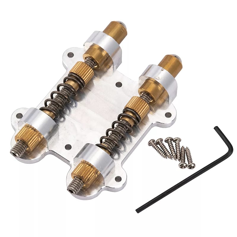 Guitar Dual Brass Tremolo Adjuster Tremsetter Stopper | Reverb