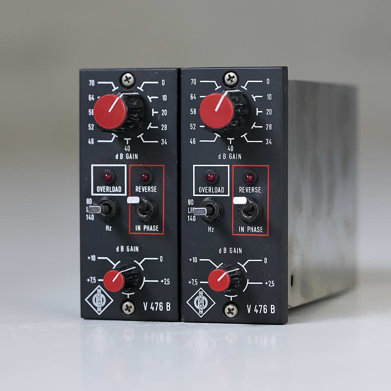 Neumann V476b vintage microphone preamp module #3055 & #3056 | Reverb