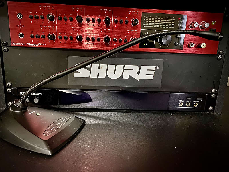 Shure MX412D/S Supercardoid Condenser Desk Top Microphone | Reverb