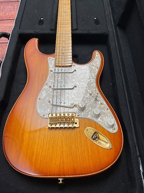Warmoth Strat Swamp Ash Birdseye Maple Frailin | Reverb