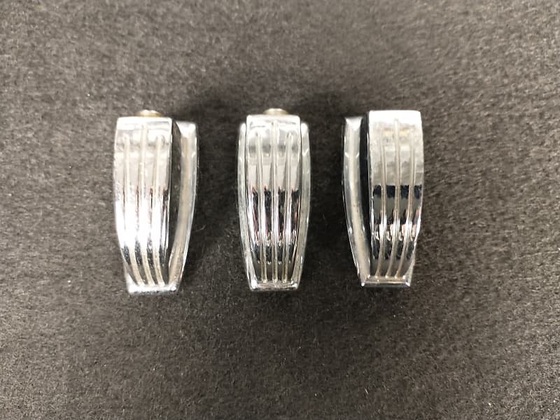 Vintage Ludwig Mini Classic Chrome Lugs (Lot of 3) #2 | Reverb