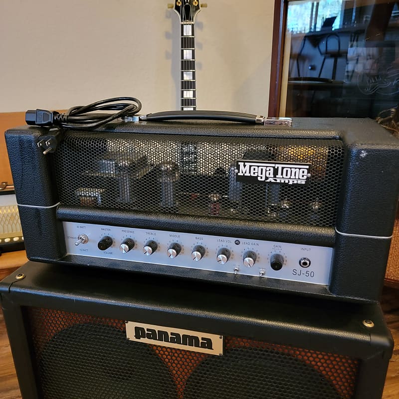 Mega Tone Amps SJ-50 Silver Face Guitar Tube Amp Head 10/50W | Reverb