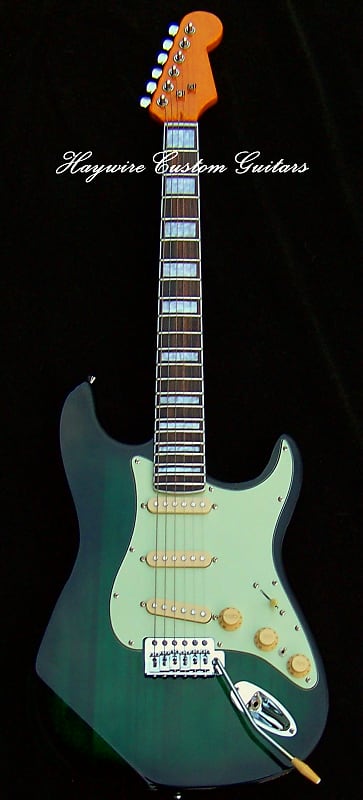 X-Light Green Burst Strat-Custom 22 fret Bound Rosewood/Maple | Reverb