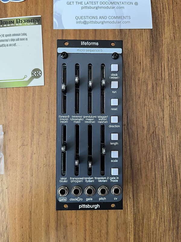 Pittsburgh Modular Lifeforms Micro Sequnce 2020s - Black | Reverb