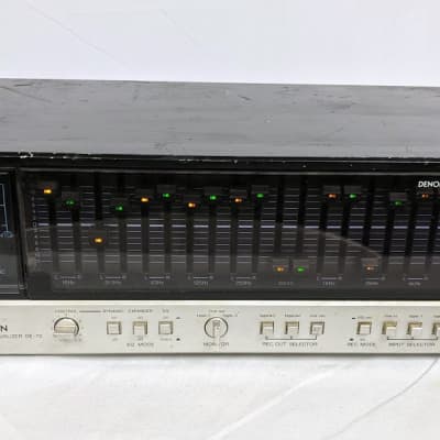 Rare Denon DE-70 Dual 12 Band Stereo Graphic Equalizer MIJ | Reverb