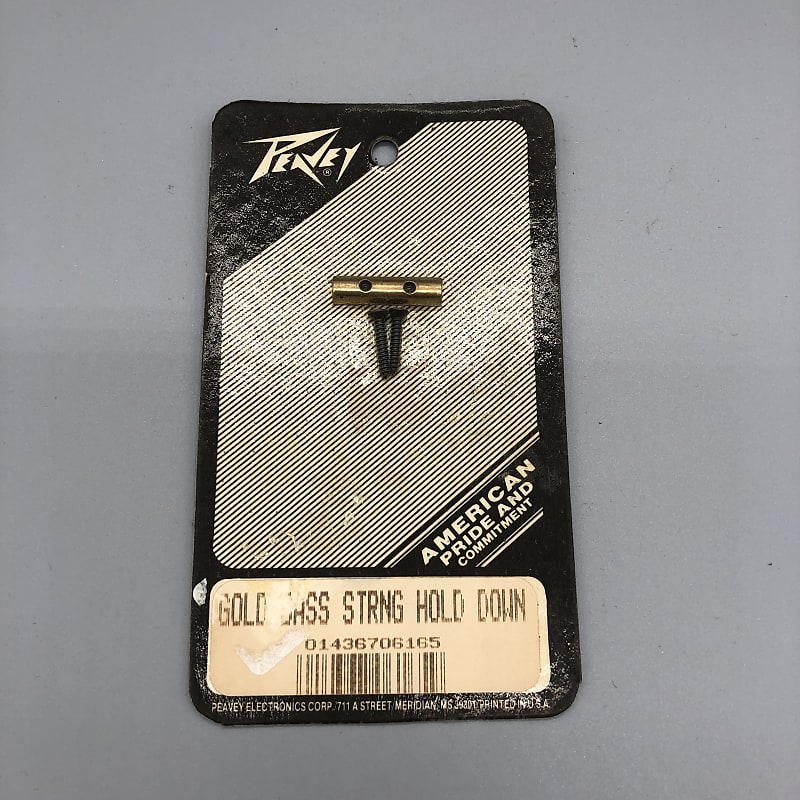 Vintage Peavey Gold Bass String Hold Down (String Tree or | Reverb