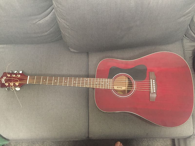 Guild GAD Series D-125 Cherry Red | Reverb