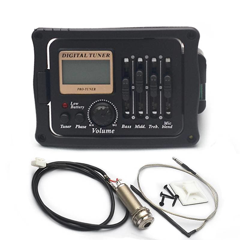 EQ System Acoustic Guitar Equalizer 4 Band Pickup with | Reverb