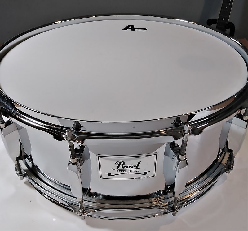 Pearl Steel Shell Snare 10 Lug / 14" x 5 1/2" | Reverb