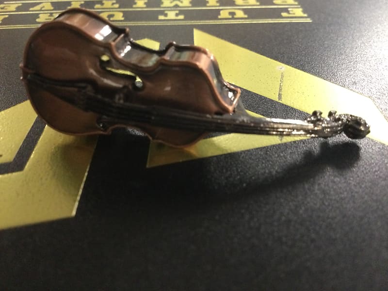 Future Designs Upright Bass Enamel Pin | Reverb