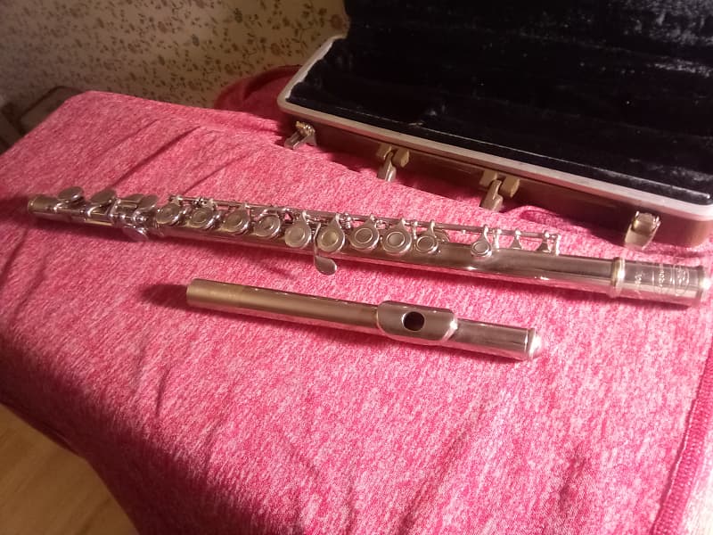 Buescher Flute,Good Pads & Springs,Nickel Silver Plated Keys | Reverb