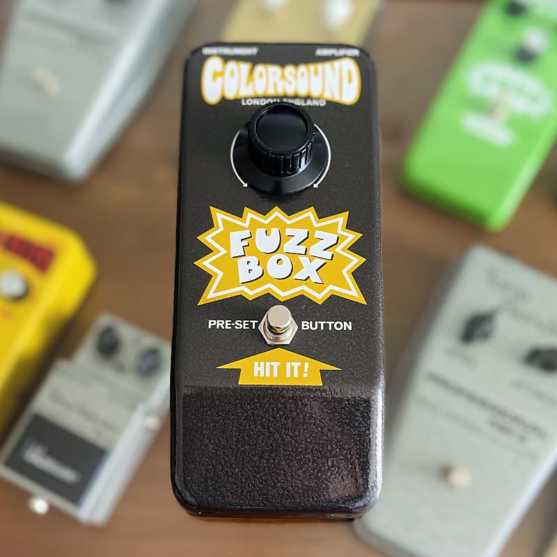 Colorsound Hammerhouse Black One Knob Fuzz Box Sola Sound by | Reverb