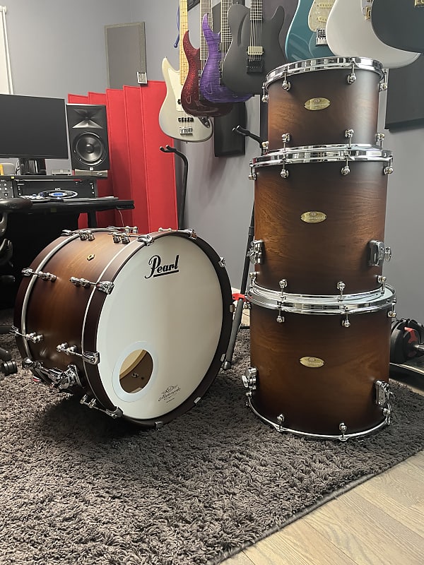 Pearl Masterworks African Mahogany / Maple Satin Cocoa Burst | Reverb