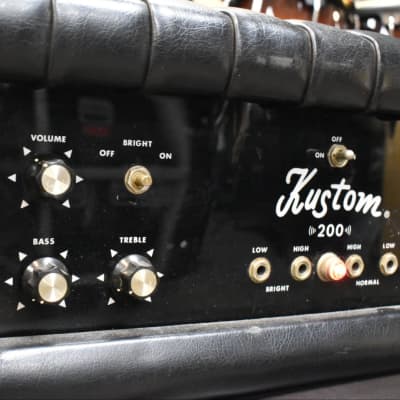 Vintage Kustom K200 200 Watt Bass Amplifier Head | Reverb