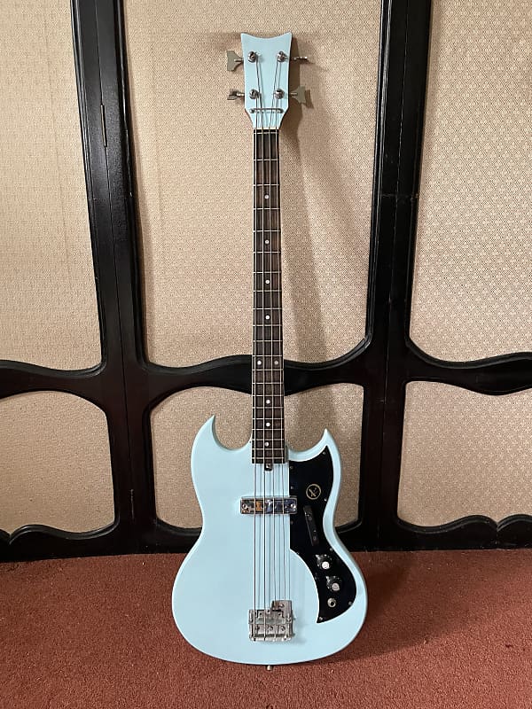 Kay EB-1 vintage 1960s - Sonic Blue | Reverb