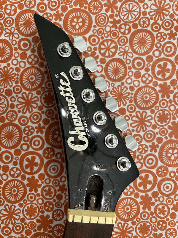 Charvette By Charvel reverse headstock neck w/ tuners | Reverb